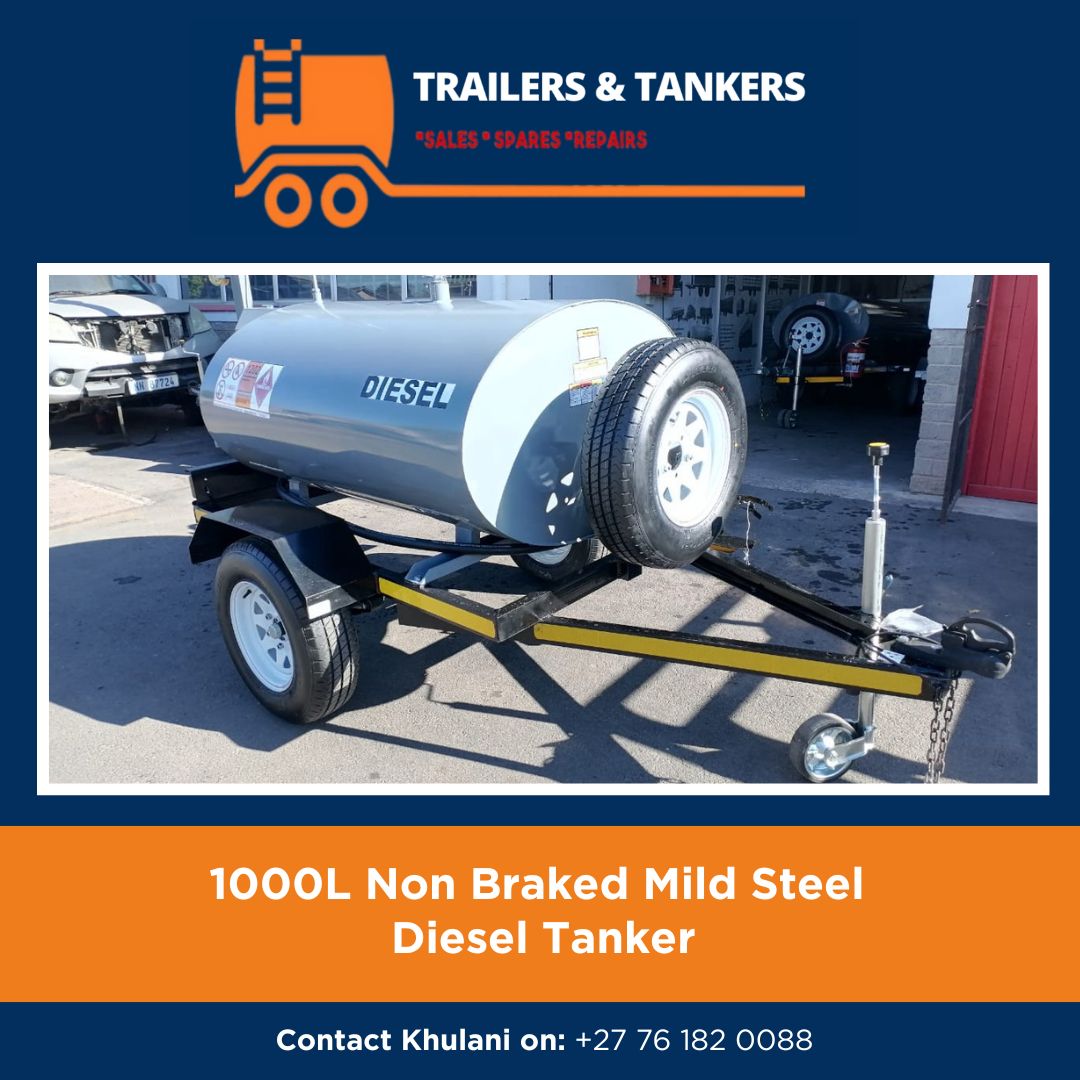 1000L NON BRAKED MILD STEEL DIESEL TANKER | Junk Mail Marketplace