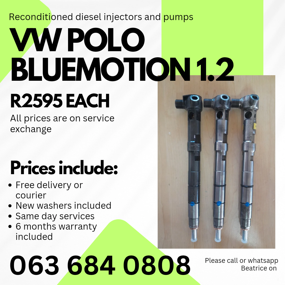 VW POLO BLUE MOTION 1.2 DIESEL INJECTORS FOR SALE WITH WARRANTY | Junk Mail