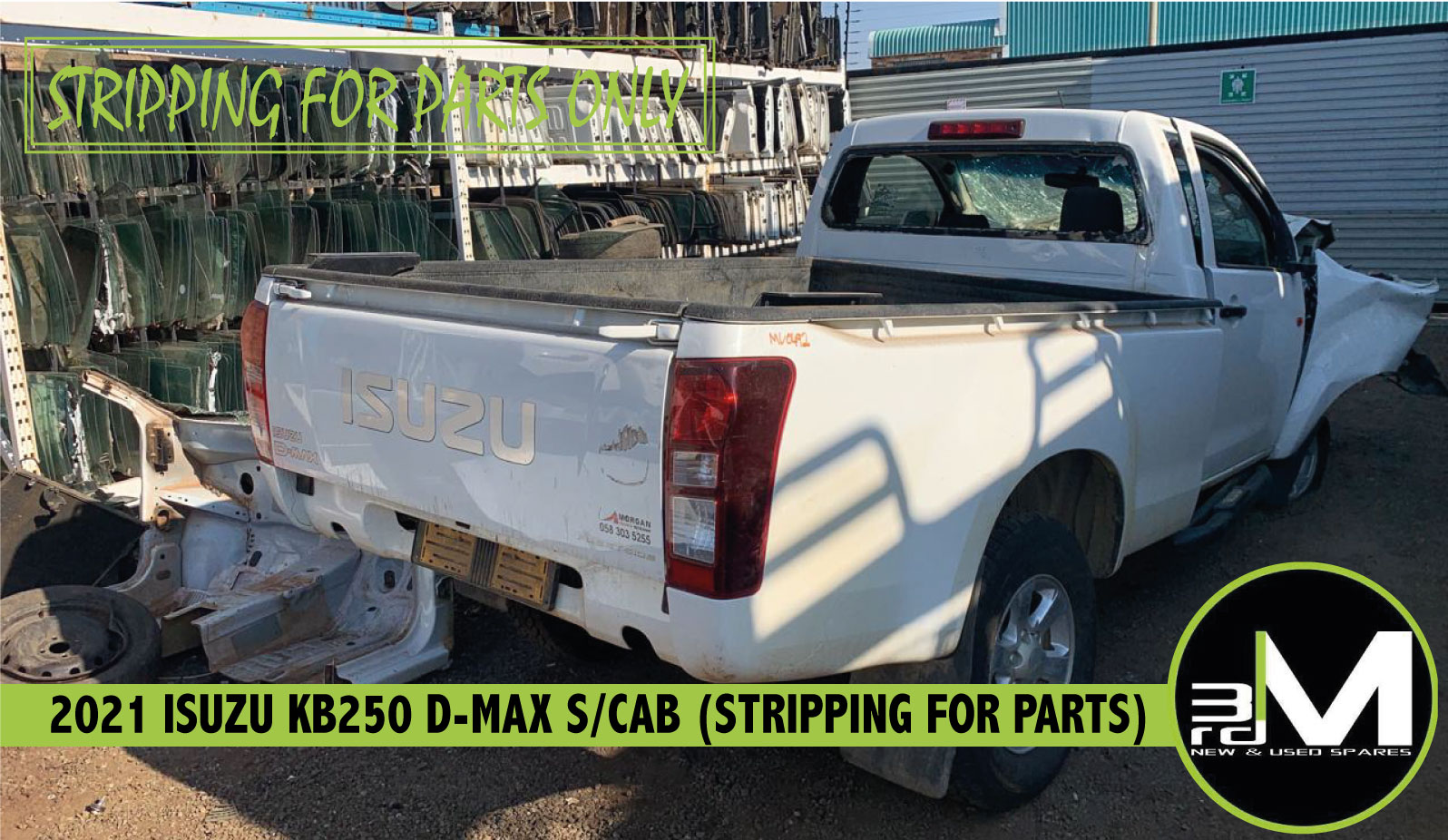 2021 ISUZU KB250 D-MAX SINGLE CAB (STRIPPING FOR PARTS) | Junk Mail