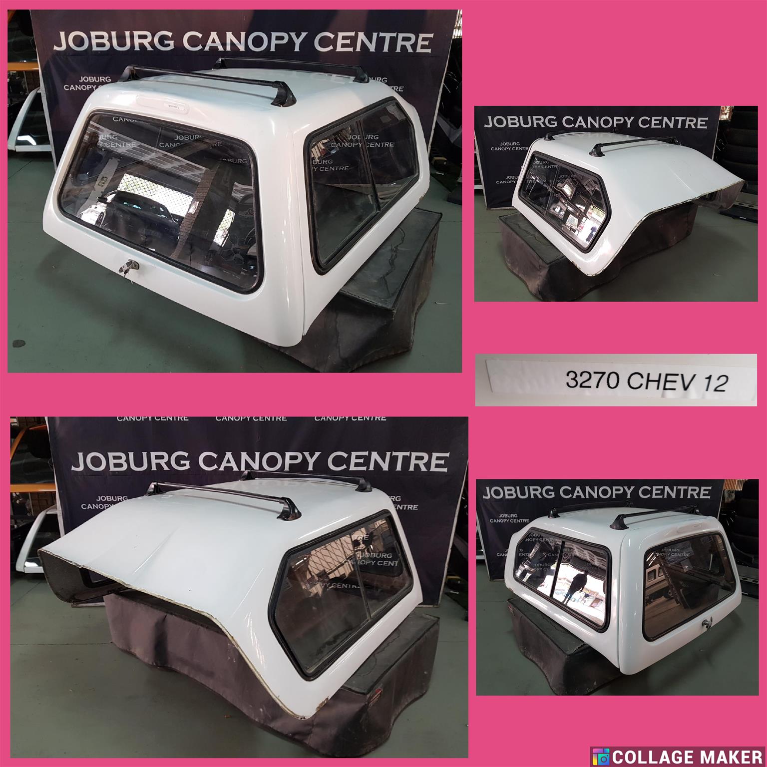 [3270] CHEVROLET UTILITY 2012-2018 HIGHLINE WHITE BEEKMAN CANOPY | Junk ...