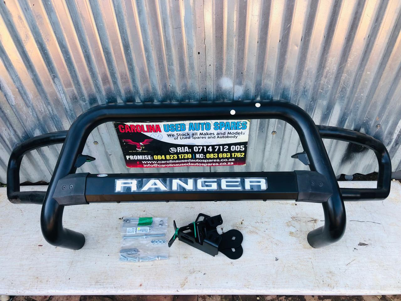 Ford Ranger T7 Matta black nudge bar with moulding trimming | Junk Mail