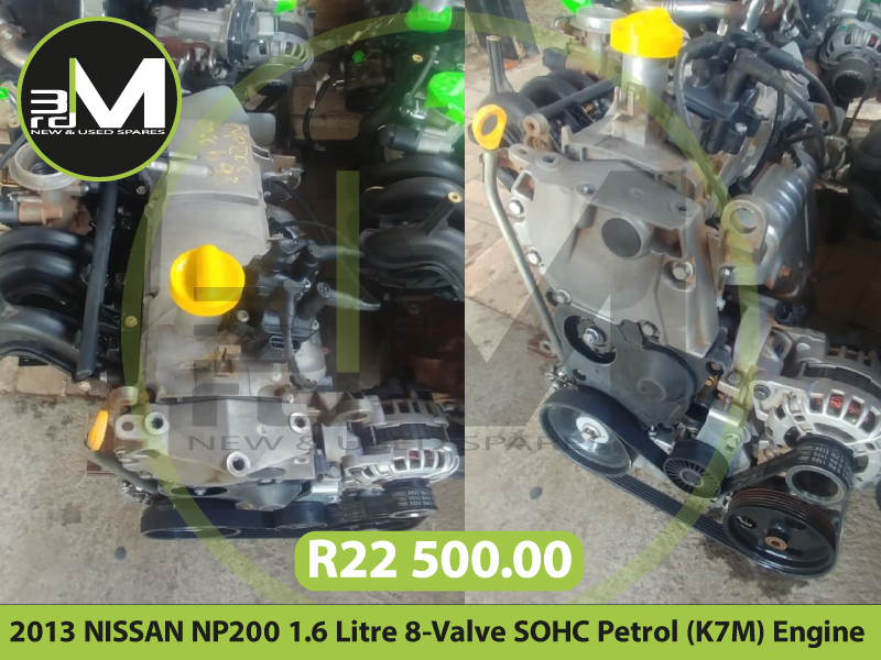 2013 NISSAN NP200 1.6 Litre 8-Valve SOHC Petrol (K7M) Engine - MV0693 ...