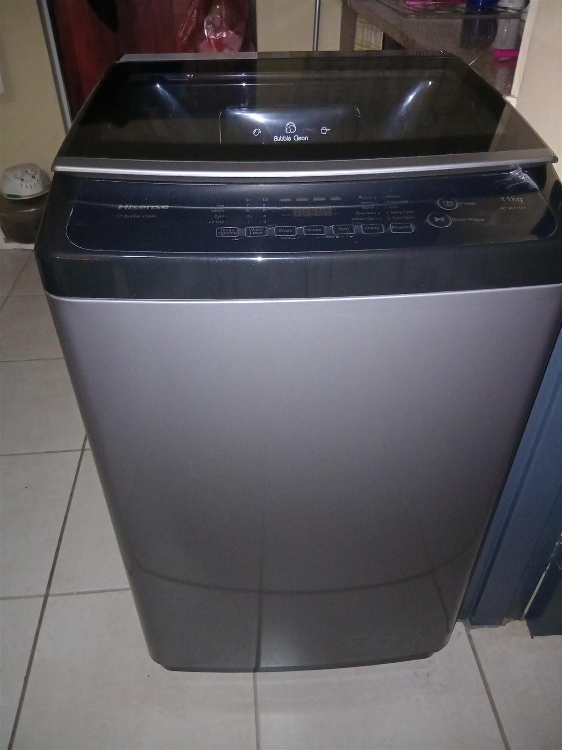 11kg HiSense Top Loader Washing machine | Junk Mail Marketplace