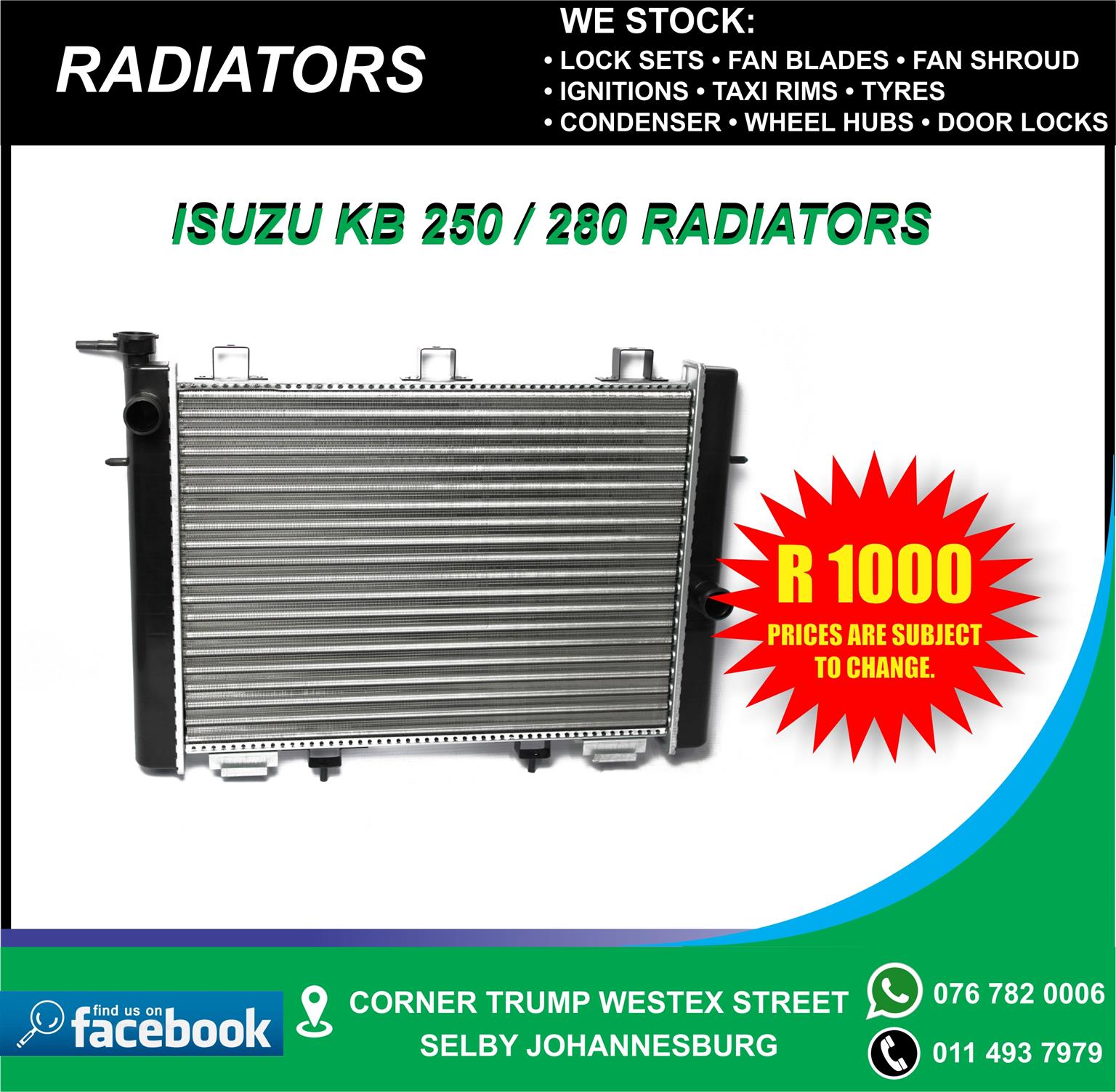 Isuzu KB 250 / 280 Radiators | Junk Mail