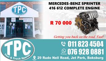 Mercedes-Benz Sprinter 416 612 Complete Engine | Junk Mail Marketplace