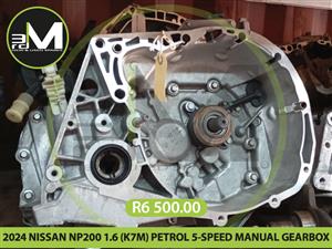 2024 NISSAN NP200 1.6 (K7M) PETROL 5 SPEED MANUAL GEARBOX MV0713 | Junk ...