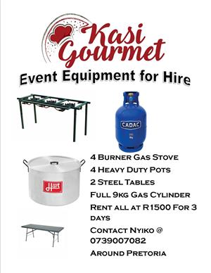 Catering Equipment for Hire | Junk Mail Marketplace