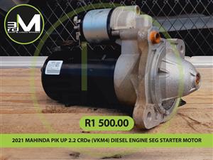 2021 MAHINDA PIK UP 2.2 CRDe (VKM4) DIESEL ENGINE SEG STARTER MOTOR ...