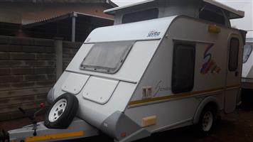 SPRITE SENATA 1999 MODEL WITH RALLY TENT WITH SIDES GROUND SHEET AND ...