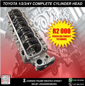 Toyota 1/2/3/4y Complete cylinder head | Junk Mail Marketplace